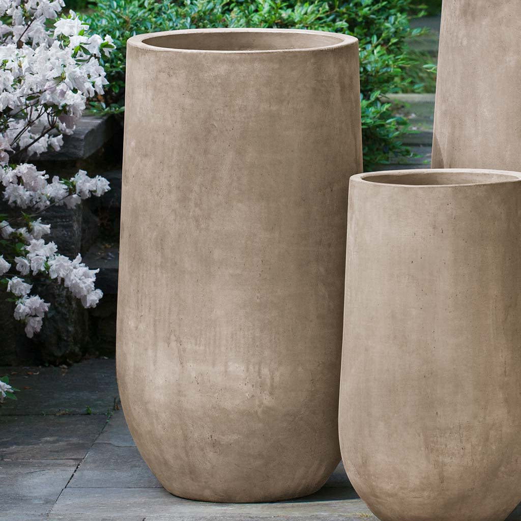 Telluride Medium | Lightweight Cast Stone Concrete Planter – Soothing ...