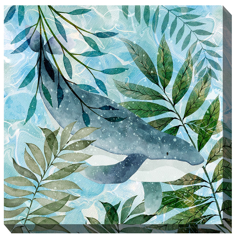Coastal Manatee Canvas Wall Art – Soothing Company
