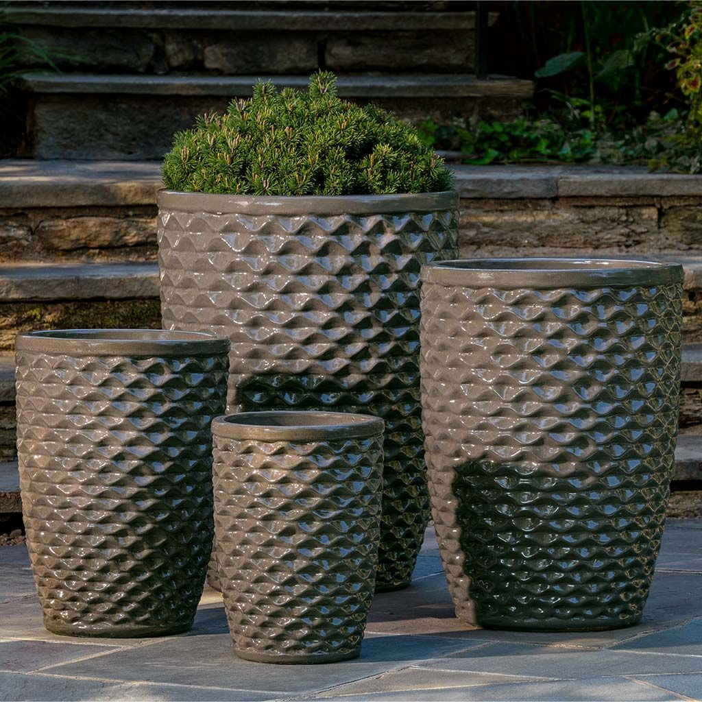 Tall Honeycomb Planter Nested Set of 4 | Glazed Collection – Soothing ...