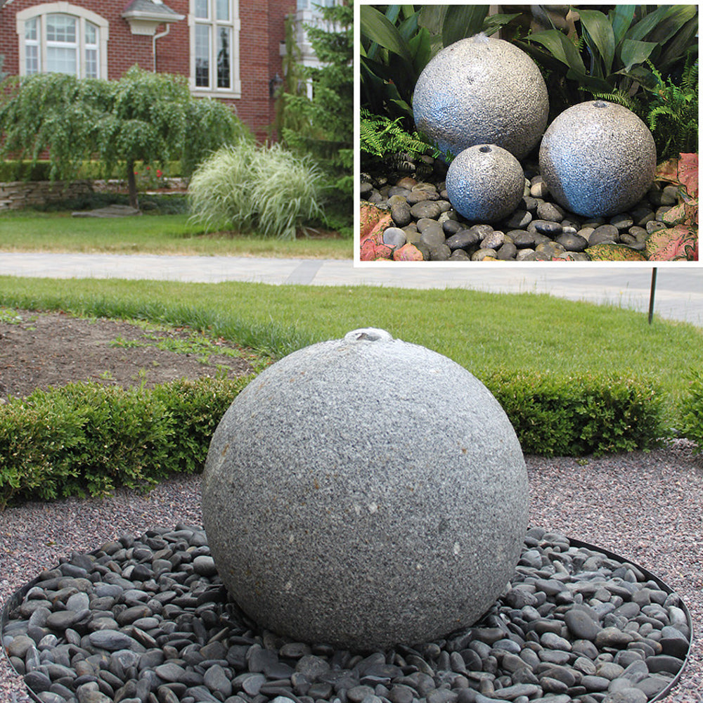 Granite Sphere Stone Fountain – Soothing Company