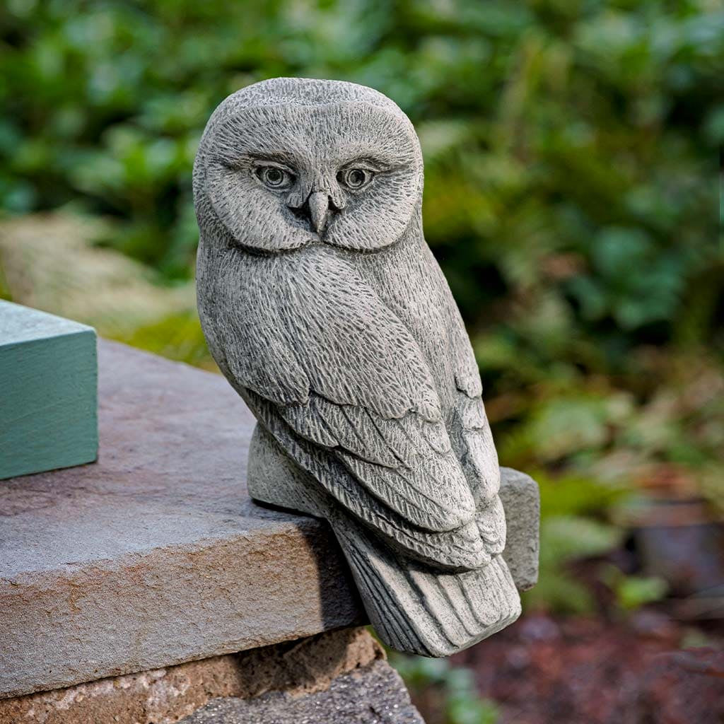 Lunar Owl Cast Stone Statue - Owl ONLY – Soothing Company