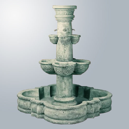 Plaza Minerva Fountain With Quatrefoil Basin – Soothing Company