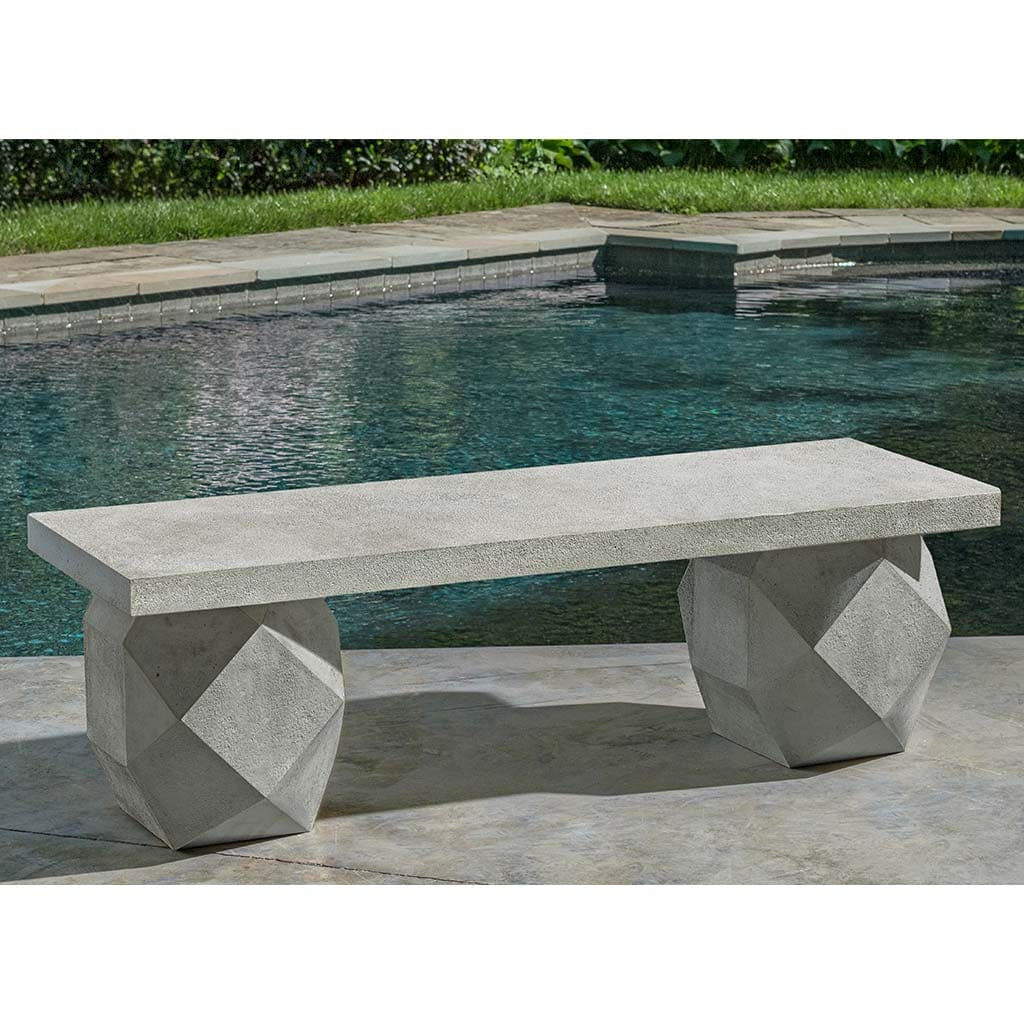Polyhedron Contemporary Stone Bench – Soothing Company