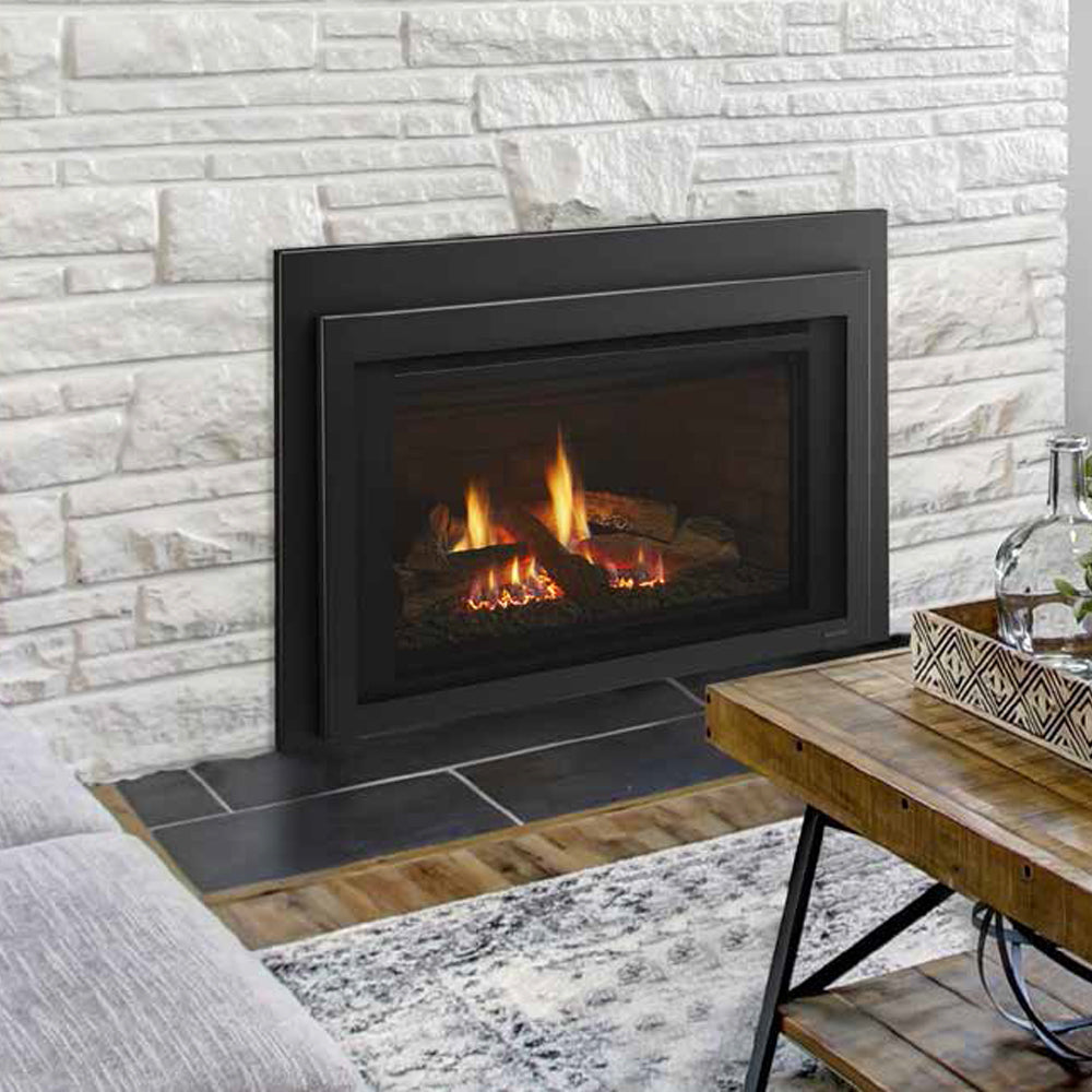 Ruby 35" Direct Vent Gas Fireplace Insert with Intellifire Touch Syste ...