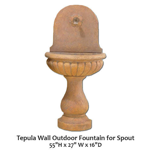 Tepula Wall Outdoor Fountain for Spout – Soothing Company