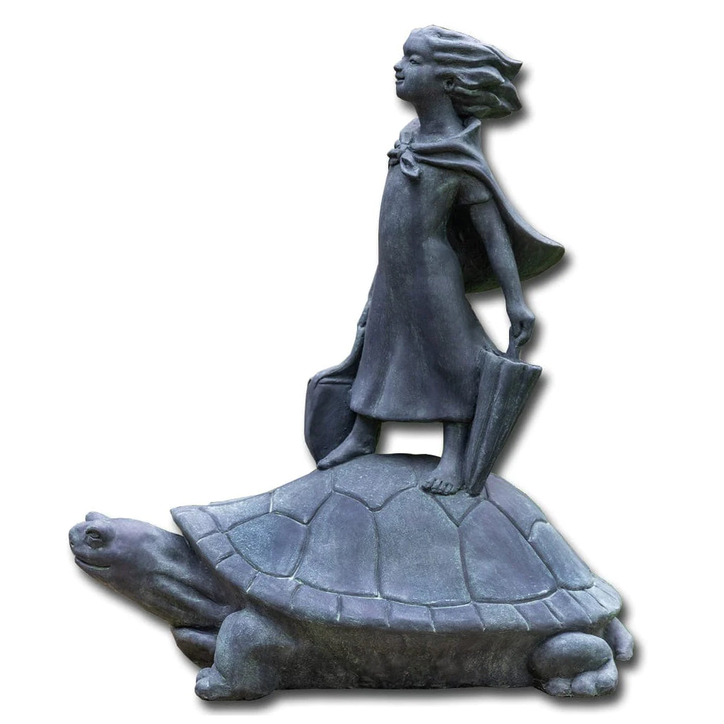 Tortoise Shell Express | Turtle Cast Stone Statue – Soothing Company
