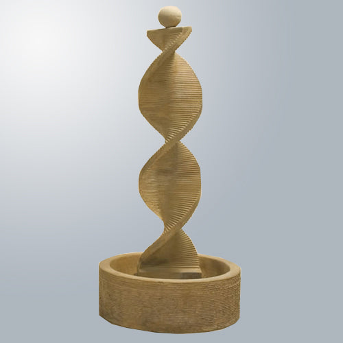 Water Spiral with Round Bowl and Ball Finial – Soothing Company