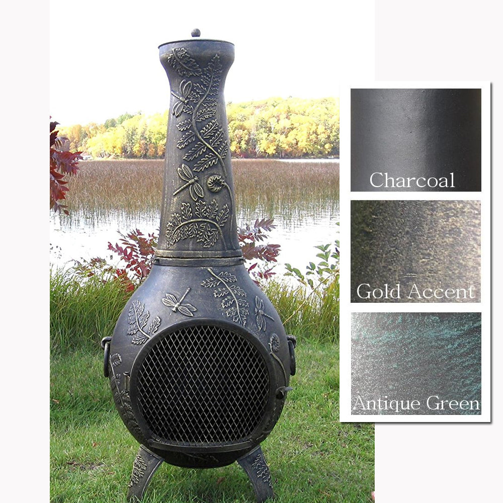 The Blue Rooster Dragonfly Chiminea – Soothing Company