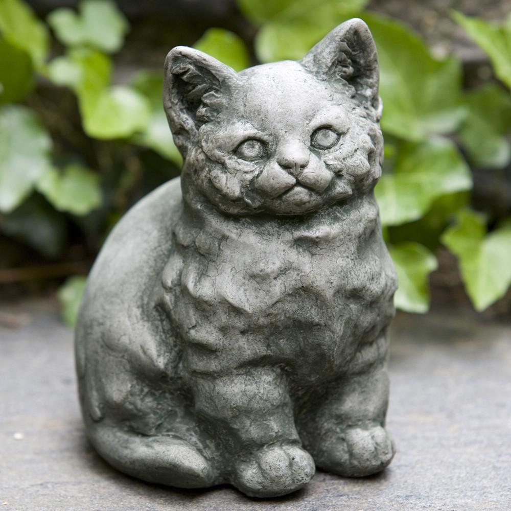 Kitty Cast Stone Garden Statue | Cat Statue – Soothing Company