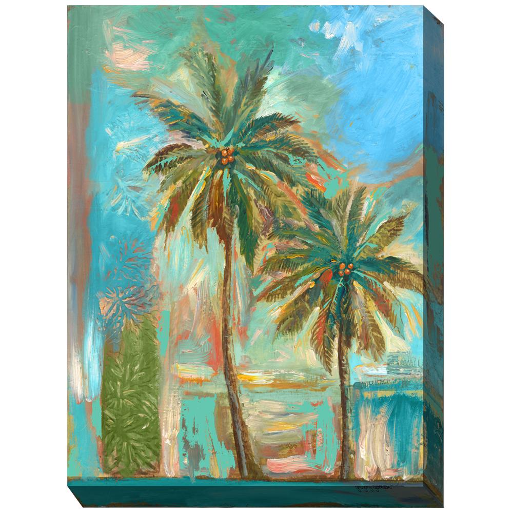 Modern Palms #1 Outdoor Canvas Art – Soothing Company