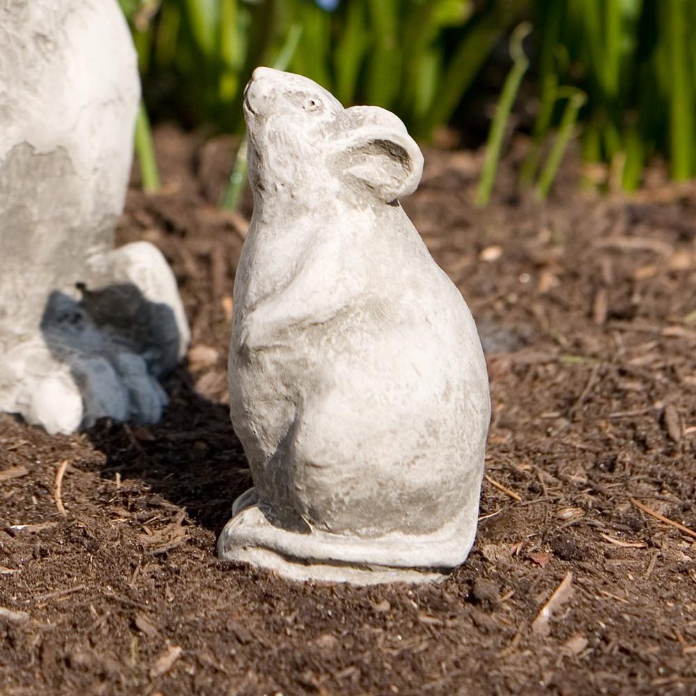 Mousie Cast Stone Garden Statue | Mouse Statue – Soothing Company