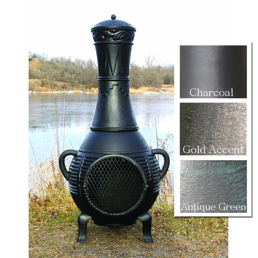 The Blue Rooster Pine Chiminea – Soothing Company