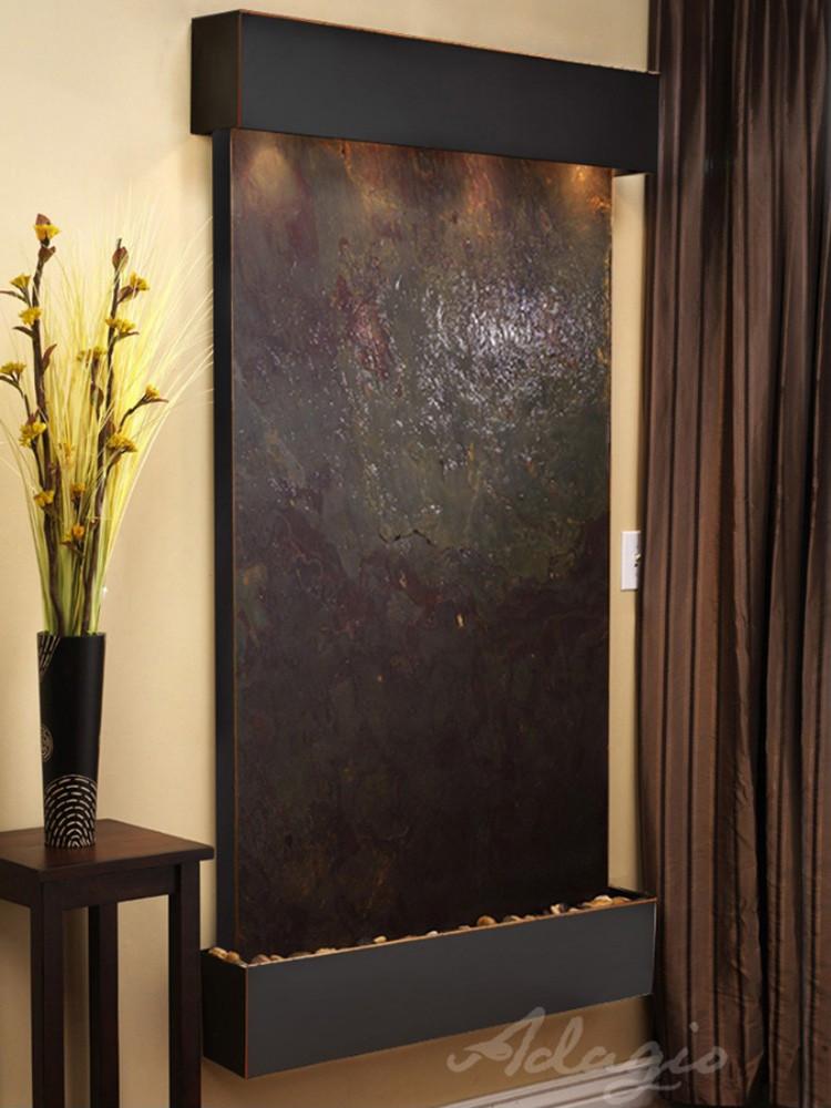 Summit Falls Wall Mounted Water Feature | Indoor Water Wall – Soothing ...