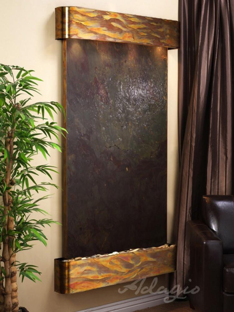 Summit Falls Wall Mounted Water Feature | Indoor Water Wall – Soothing ...